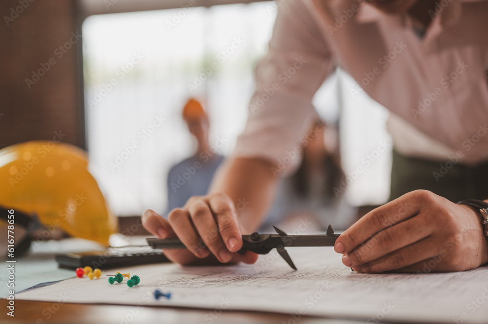 strategy, architecture, blueprint, measurement, calculate, project ...