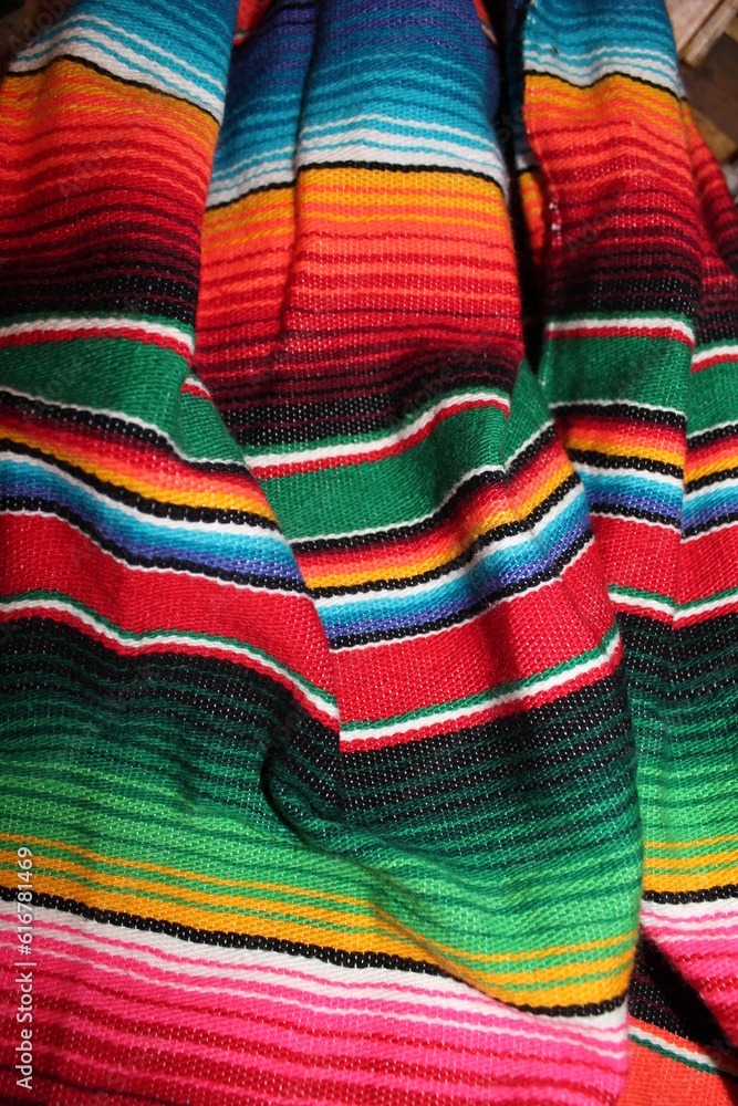 Mexican fiesta serape poncho background Stock Photo | Adobe Stock