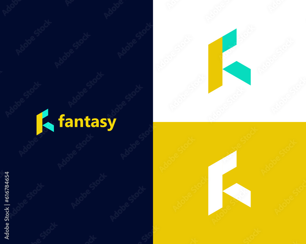 Geometric Corporate Business letter F logo design vector template Stock ...