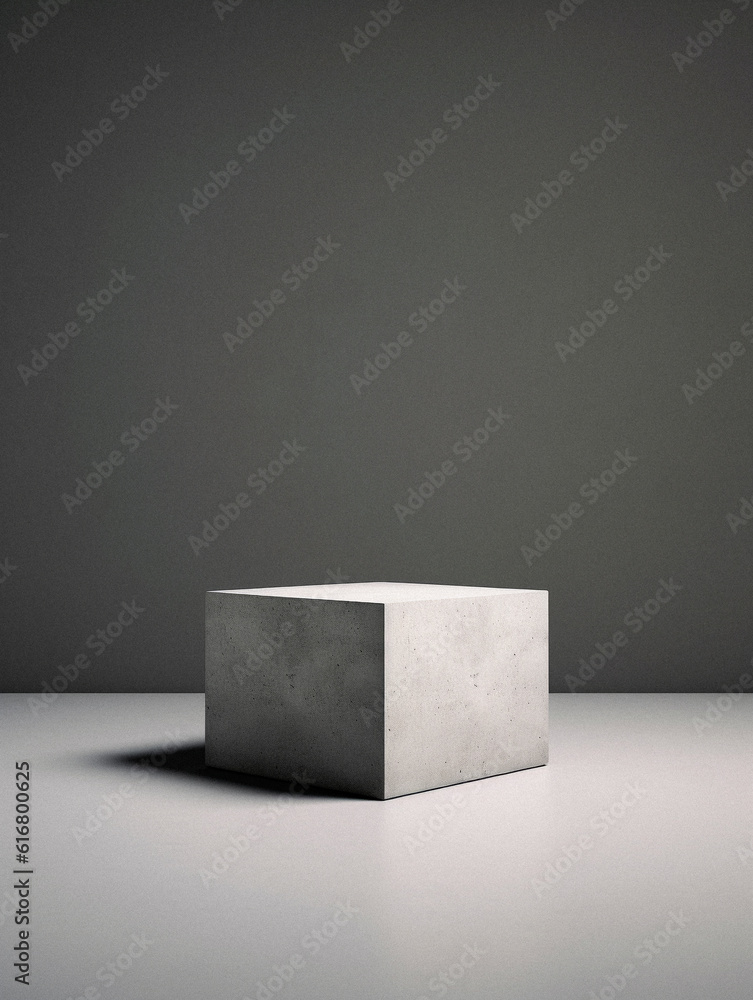 Geometrical plinths background for still life, created with AI ...