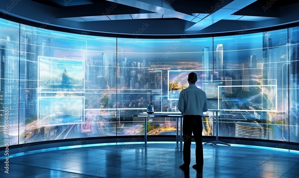 Immersed in the Digital Frontier: A Visionary Embracing the Future at ...