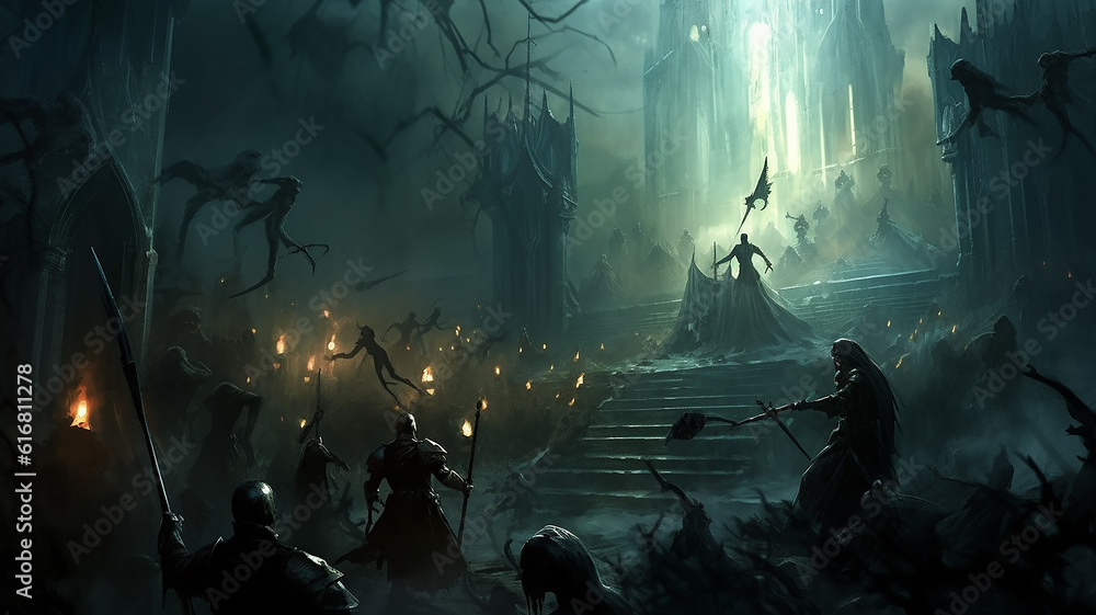 pc game simulation online horror castle attack dark forces warriors ...