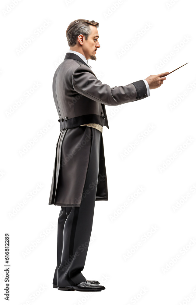 Orchestra Conductor isolated on the transparent background PNG. AI ...