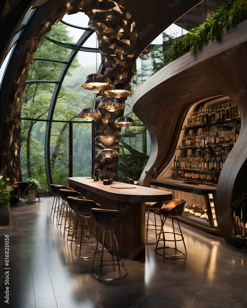 AI-Designed Hyper Modern Wine Cellar & Bar: Photorealistic 2023 ...