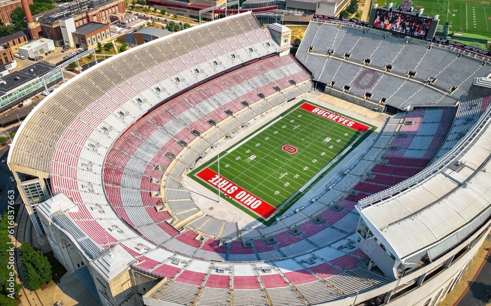 Ohio Football stadium in Columbus - home of the Ohio State Buckeyes ...
