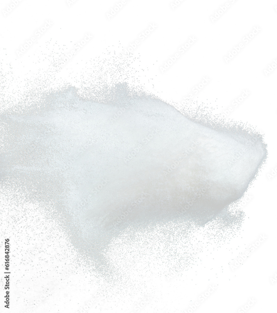 Million of white sand explosion, Photo image of falling down shower ...