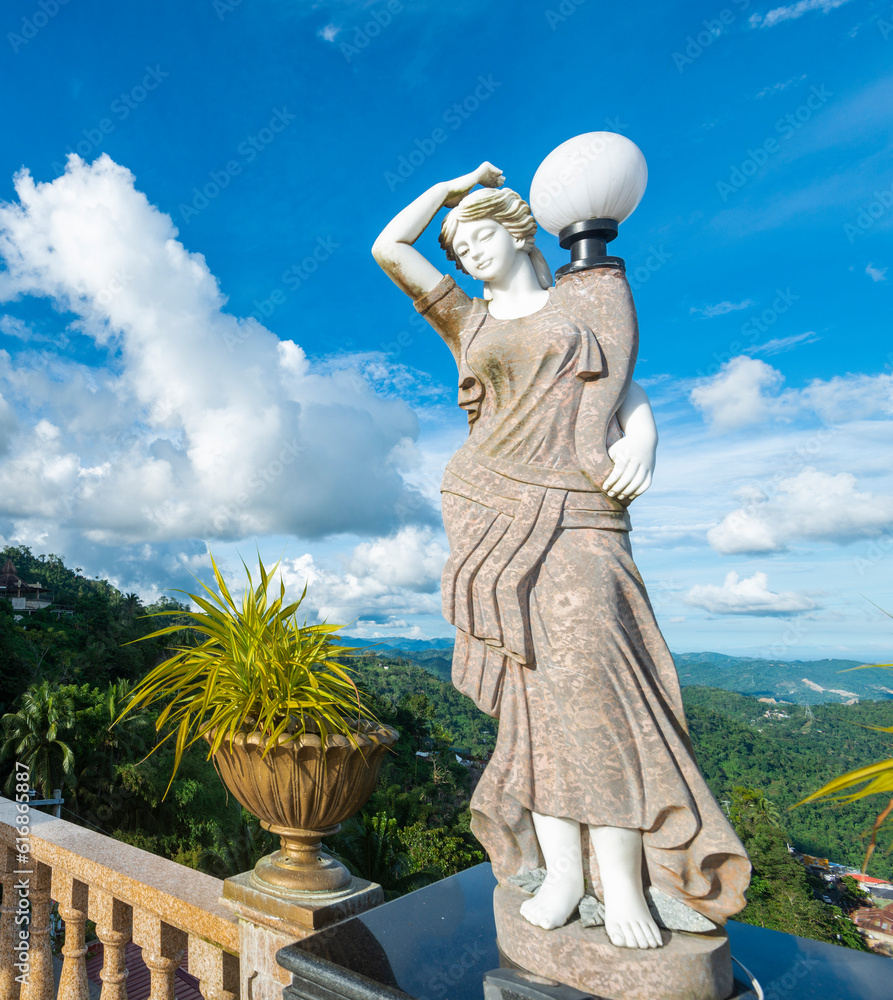 Statue of Leah V.Albino at the temple named after her in Cebu City,Cebu ...