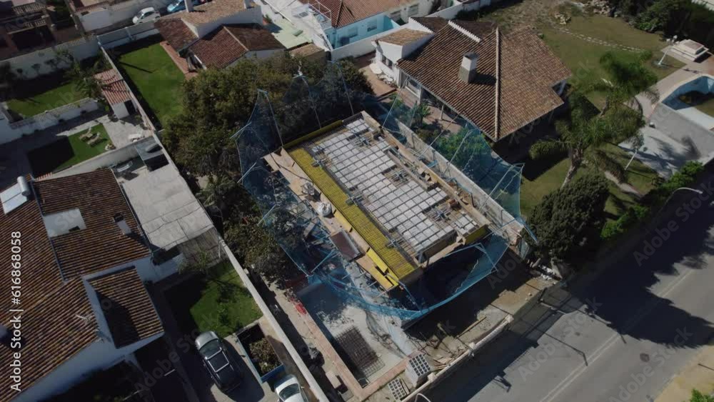 From an aerial perspective, the drone captures a sweeping panorama of ...