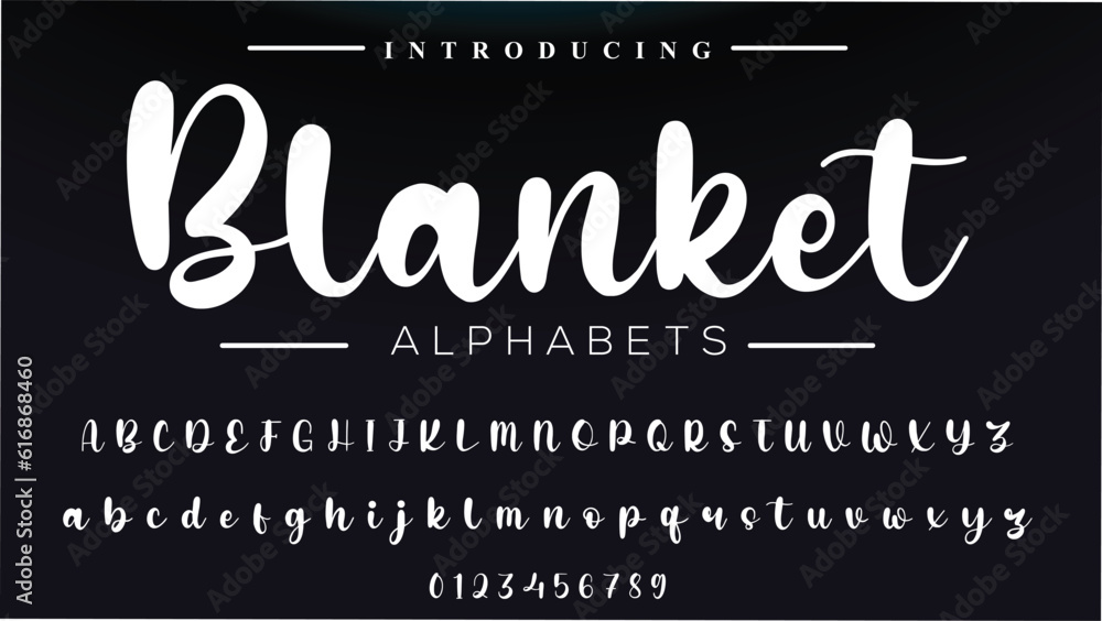Hand drawn vector alphabet. Script font. Isolated letters written with marker, ink. Calligraphy ...