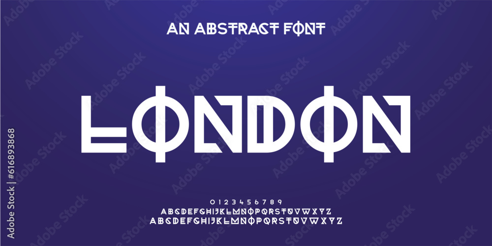 LONDON Lettering Fashion Designs. Modern elegant alphabet letters font ...