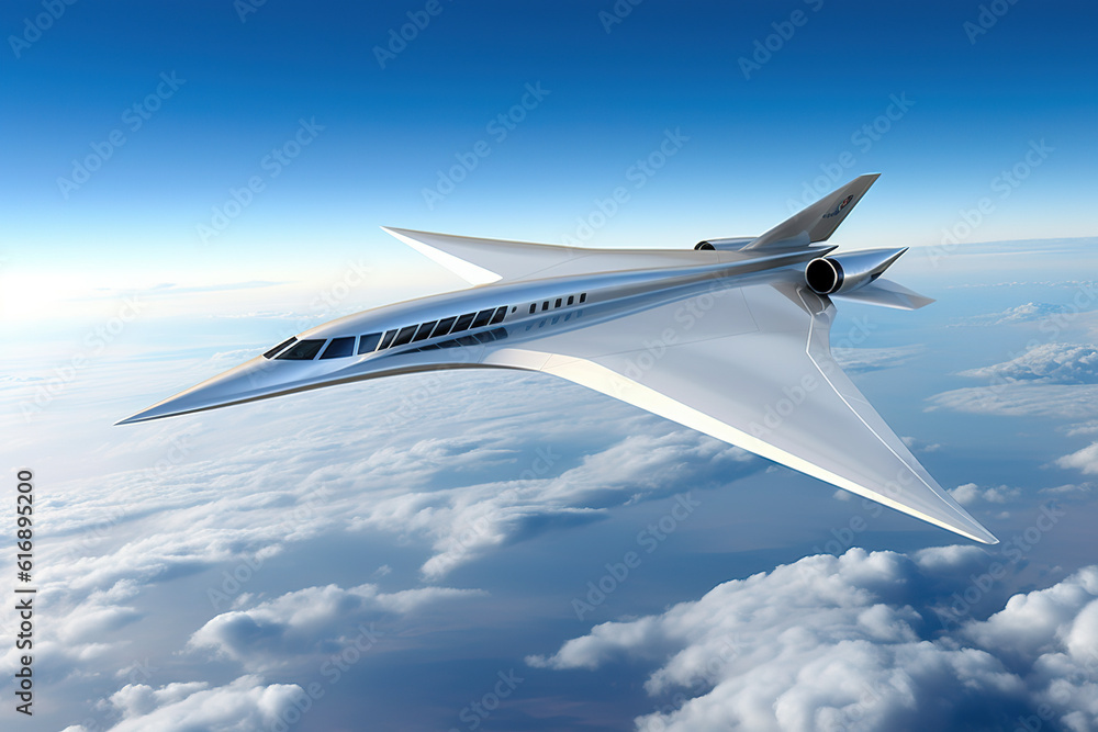 Supersonic Flight Airplane of Tomorrow, transparent background (PNG ...