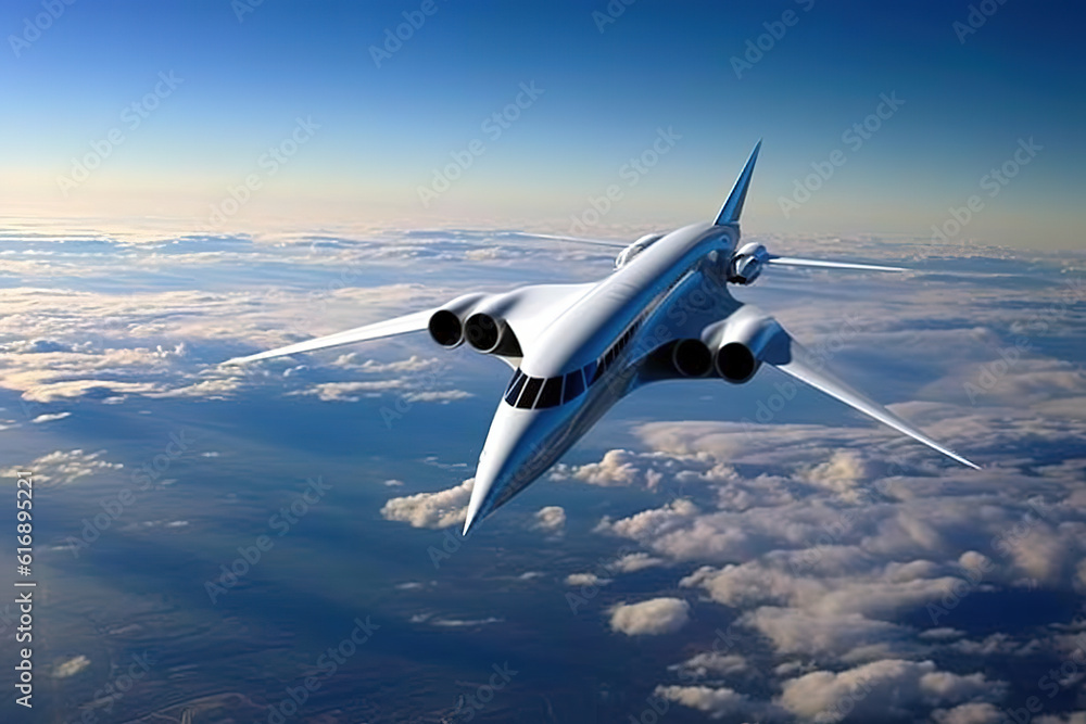 Supersonic Flight Airplane of Tomorrow, transparent background (PNG ...