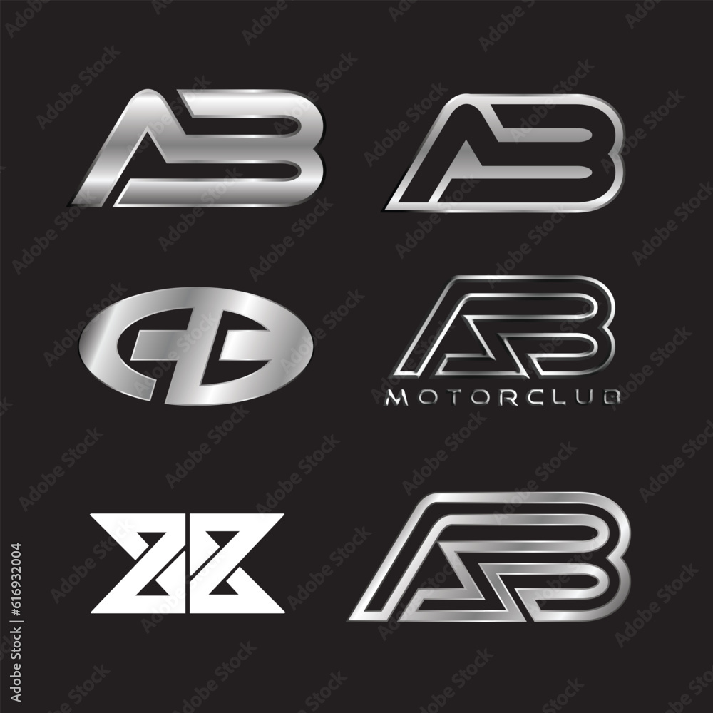 AB letter Type Logo Design. AB Logo vector Template. Creative ab logo ...