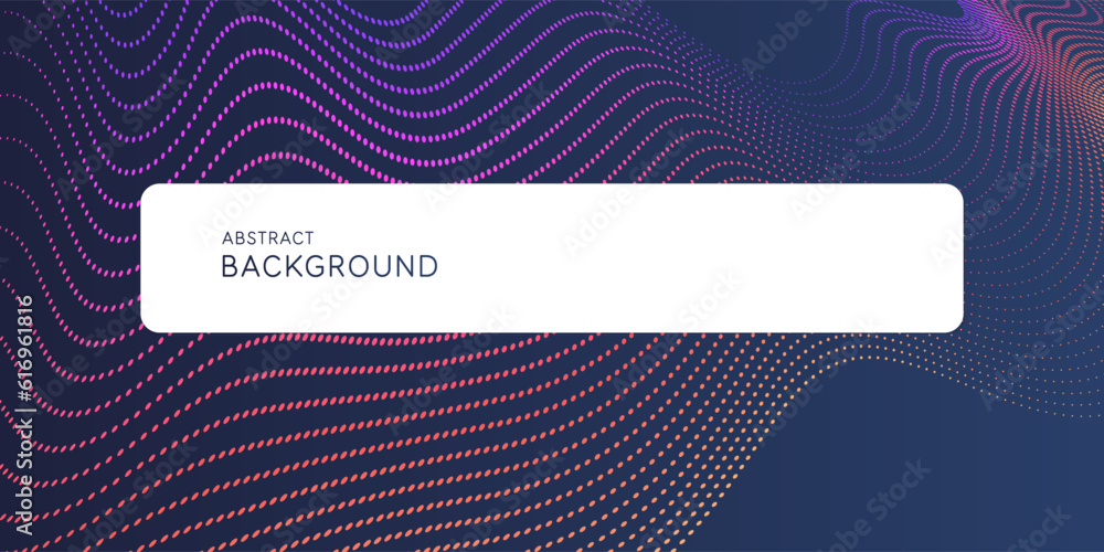 Vector abstract background with dynamic waves, line and particles. Stock Vector | Adobe Stock