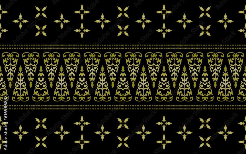 Batik Pattern Pucuk Rebung Kuntum Dewa Riau, Sumatera Indonesia. Batik ...