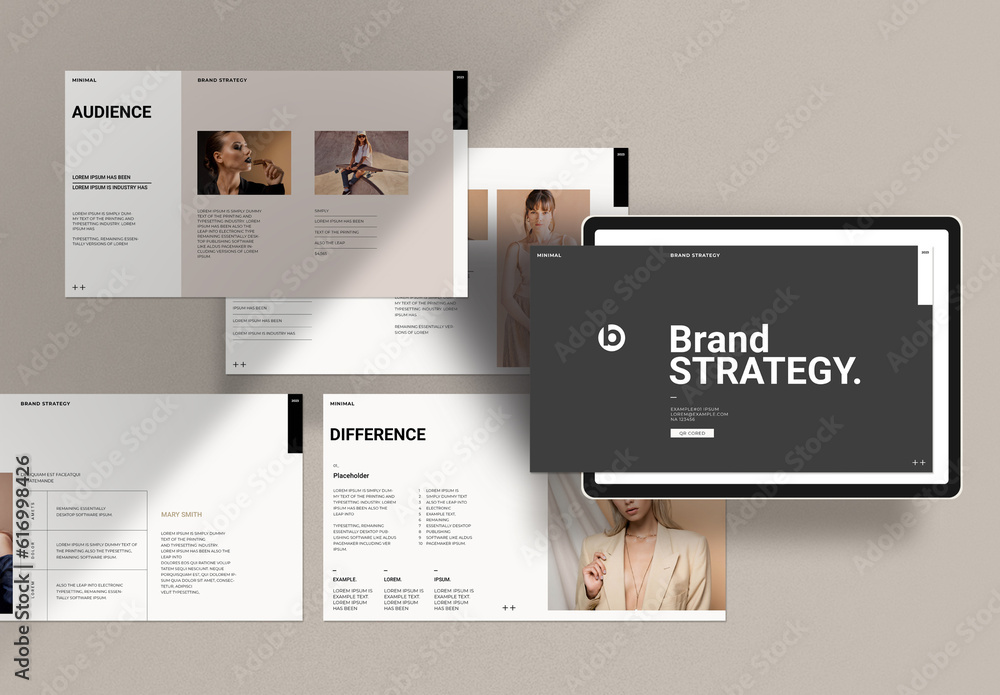 Brand Strategy Presentation Template Stock Template | Adobe Stock