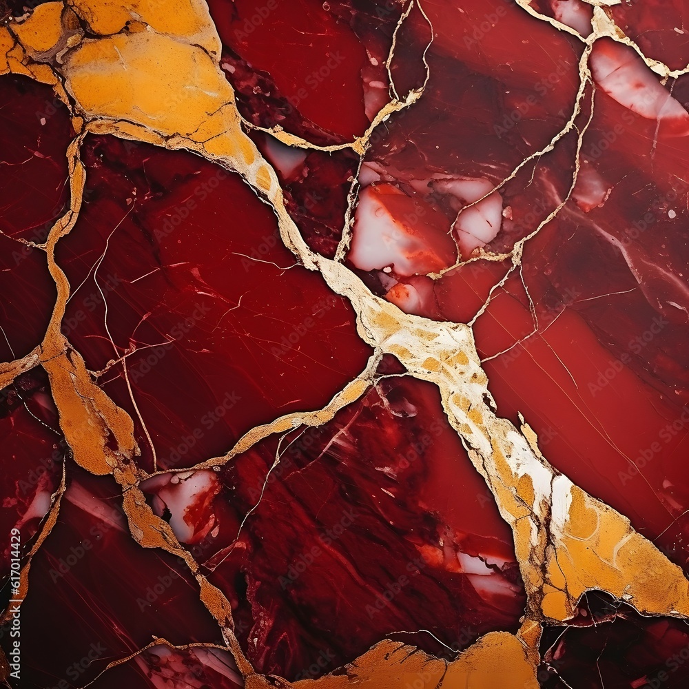 Luxury Marble Digital Art - Red Marble with Gold, Background 4K Quality ...