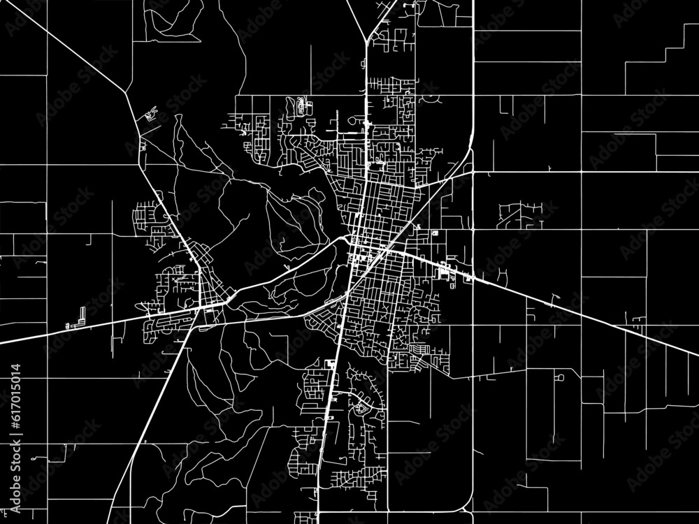 Vector road map of the city of Shepparton in the Australia with white ...
