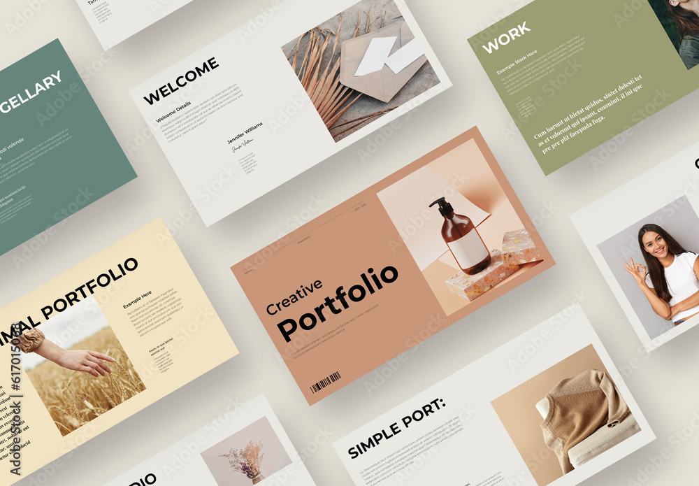 Creative Portfolio Presentation Template Stock Template | Adobe Stock