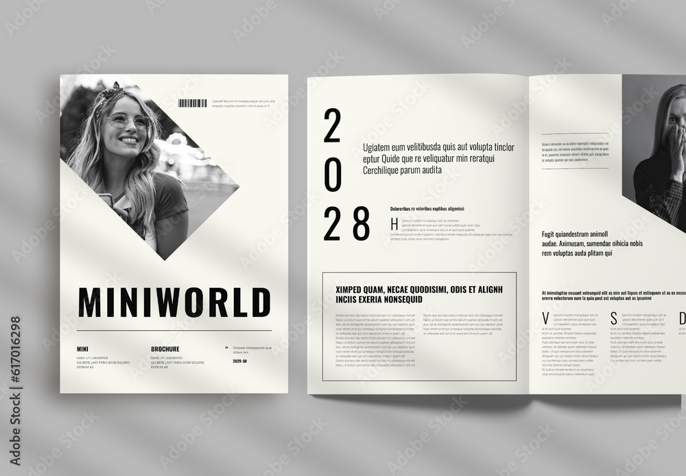 Mini World Layout Stock Template | Adobe Stock