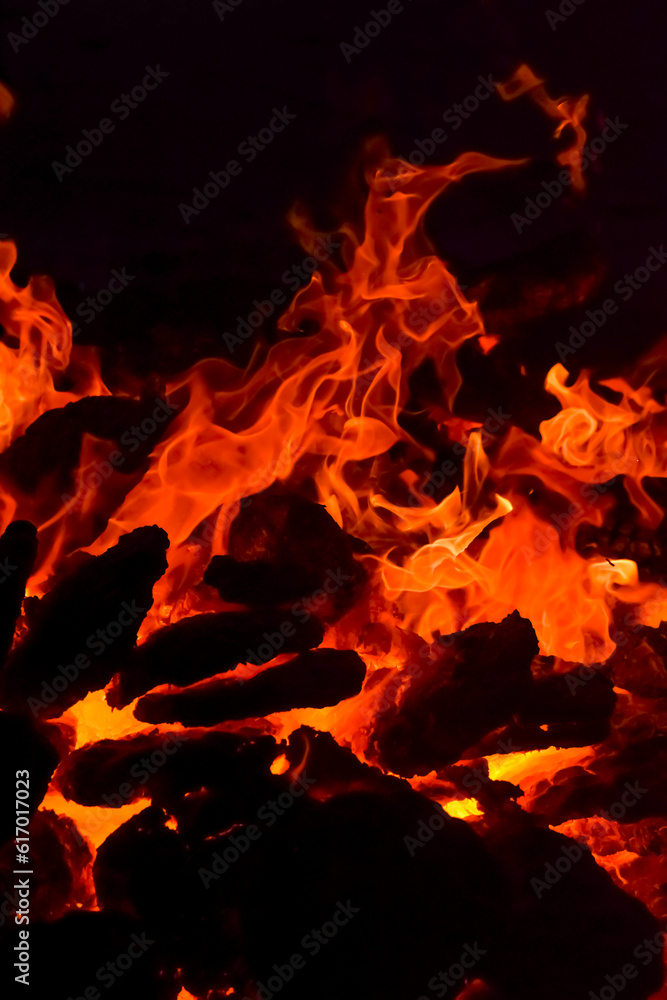 Fire flames on black background, Blaze fire flame texture background ...