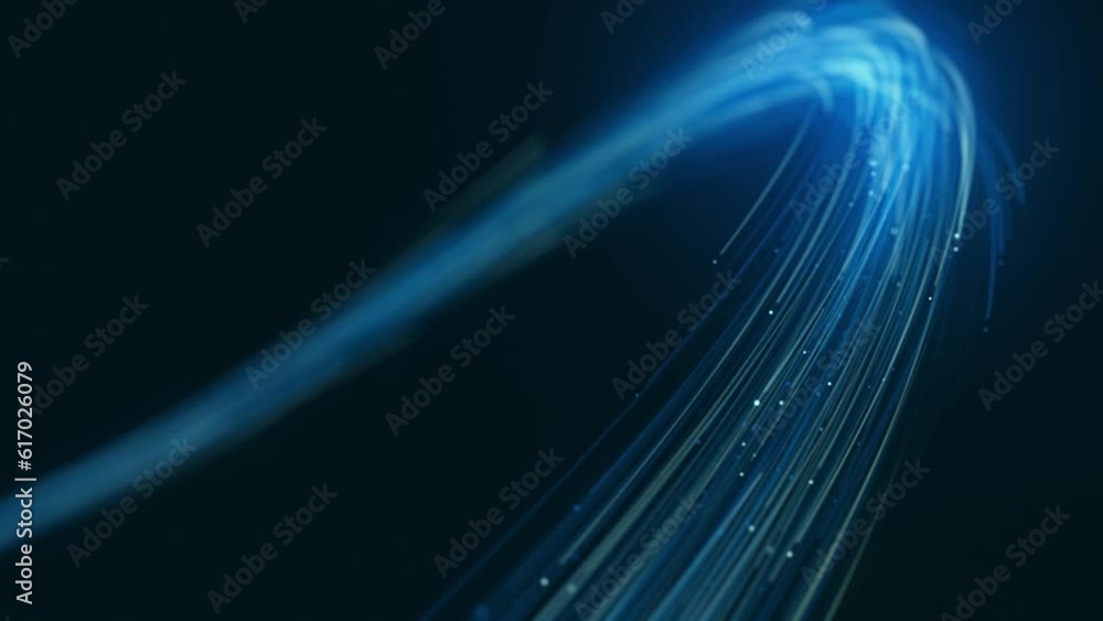 Dynamic Electric Light Strokes Background/ 4k animation of an abstract ...