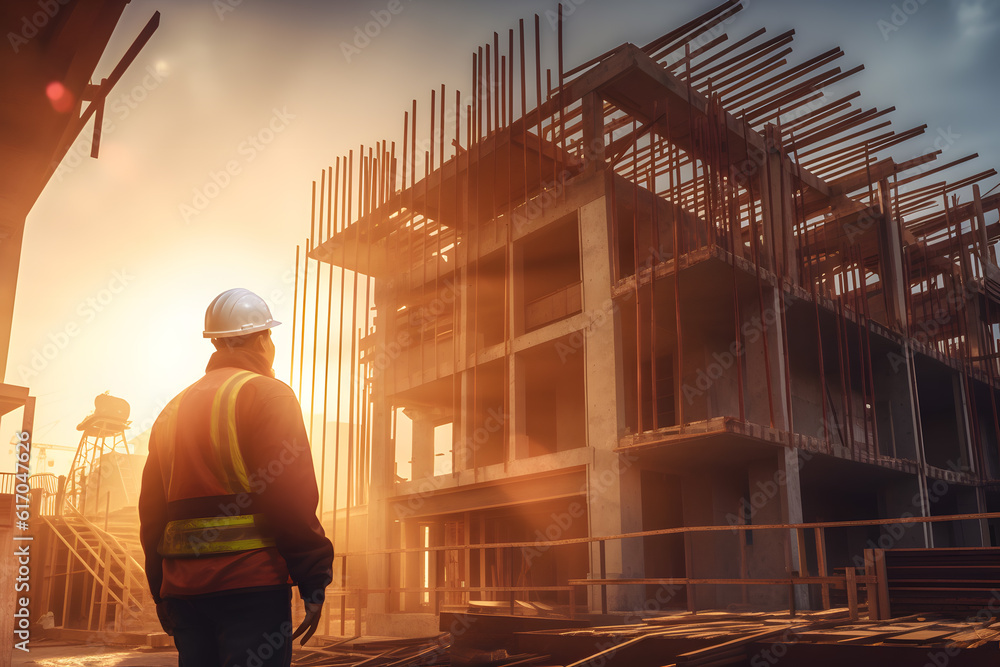 Building Construction Crew in Action ai generated art Stock ...