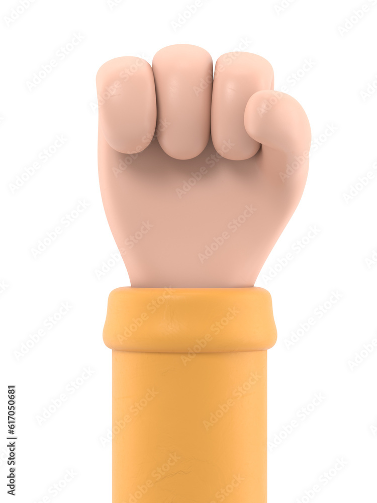 Transparent Backgrounds Mock-up.Strength icon. Cartoon character hand ...