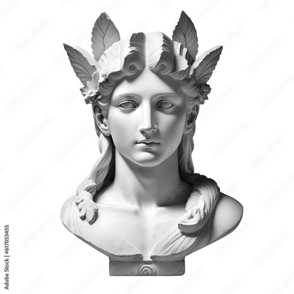 Statue of Apollo, god of the sun and light in Greek mythology on ...