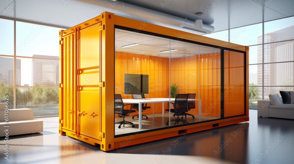 Mobile office buildings or container site office for construction site ...