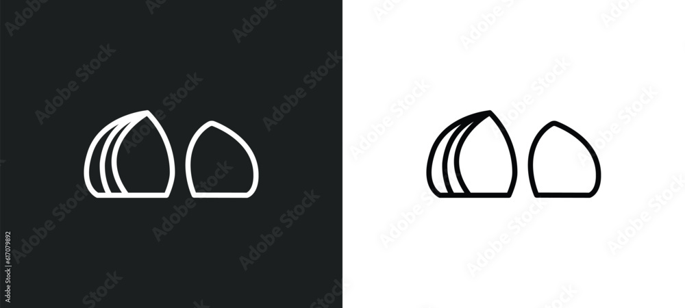 al shaheed monument line icon in white and black colors. al shaheed ...