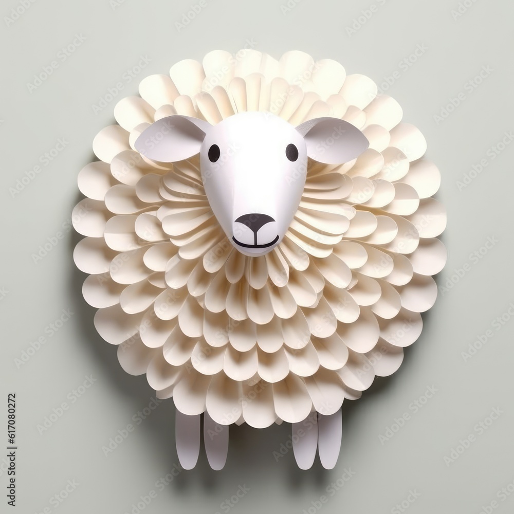 White sheep 3d render of white sheep Eid al adha mubarak islamic ...