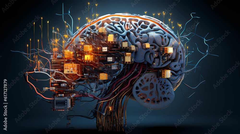 Brain 4k AI Artificial Intelligence Robot Future Technology Stock ...