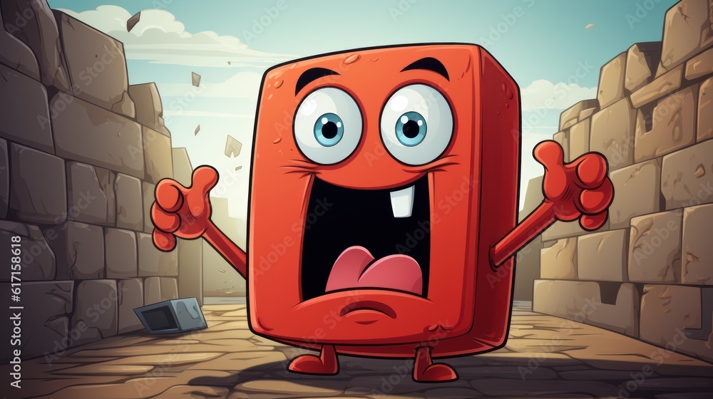 An illustration of a cartoon character depicting a funny situation. It ...