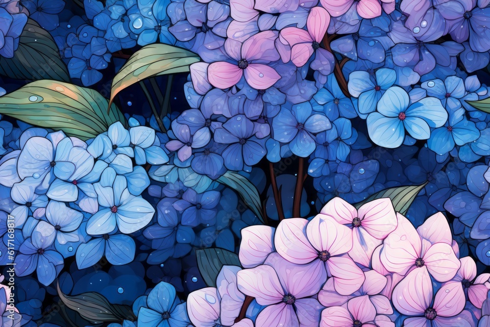 Hydrangea Haven: Enchanting Images of Blooming Hydrangeas - Seamless ...