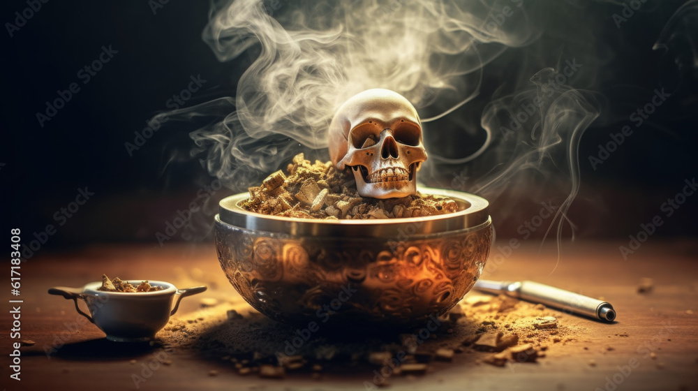 Occult ritual or Satanic ritual created with generative AI technology ...