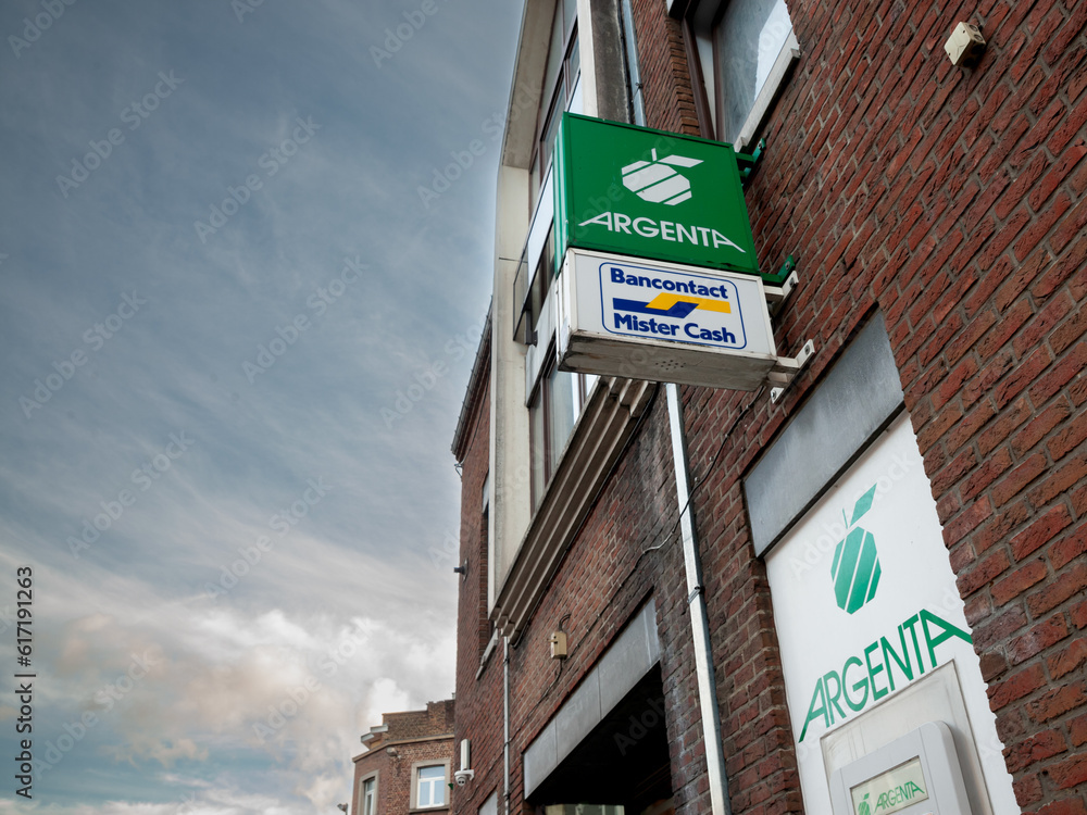 LIEGE, BELGIUM - NOVEMBER 9, 2022: Argenta logo on their office for ...