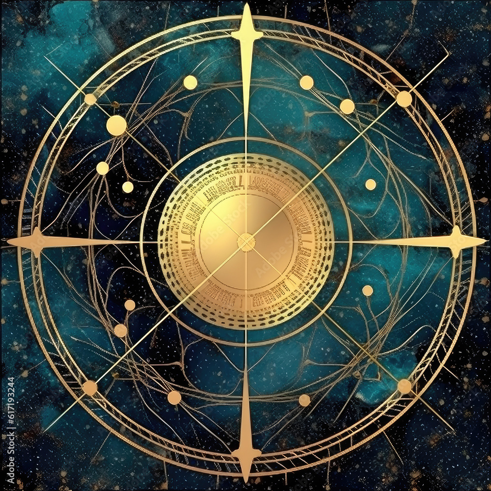 abstract cosmic background with gold metallic foil and marbled textures ...