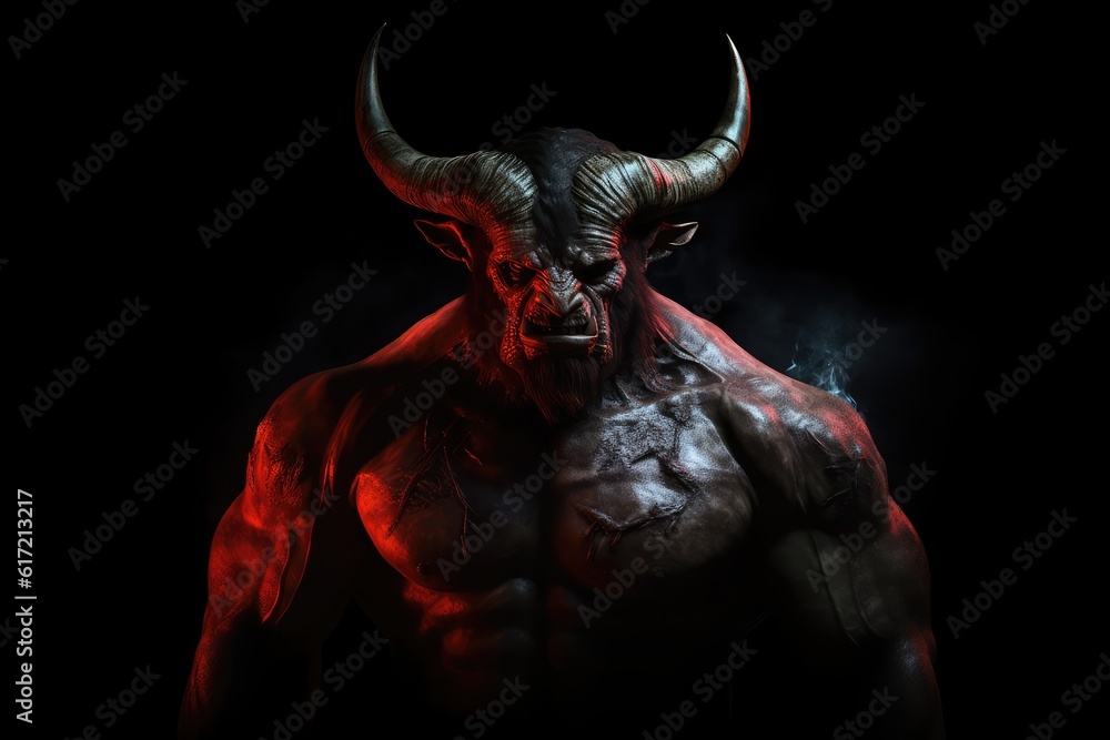 The Menacing Minotaur: Illustration for Angry Mythological Creatures ...