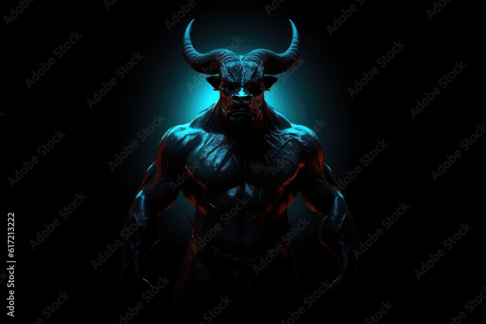 Mythological Creature, The Minotaur: Concept for Ancient Greek Legends ...