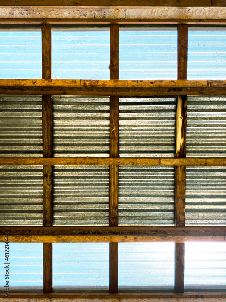 corrugated workshop rafters ceiling light machine shop factory roof ...