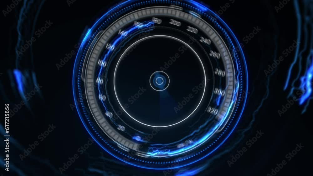 speedometer template background animation. speed HUD indicator Stock ...
