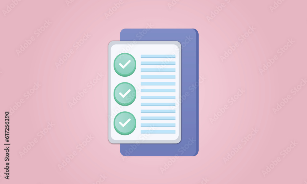 White clipboard task management todo check list, work project plan ...