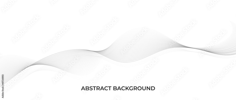 Abstract modern background of gray chrome lines, technological ...