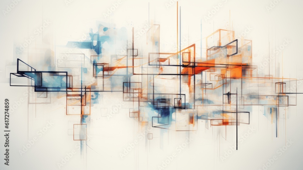 Ecosystem Harmony: An abstract graphic portraying diverse flora and ...