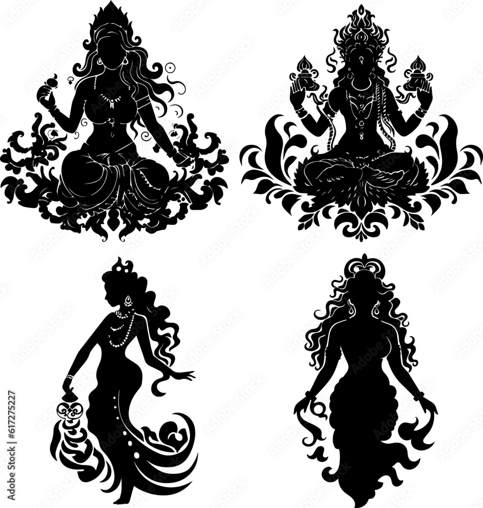 Maa laxmi images Stock Vector | Adobe Stock