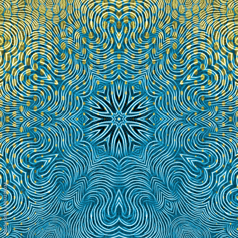 complex lacy contour line noodle doodle style design in blue and gold ... complex lacy contour line noodle doodle style design in blue and gold ...