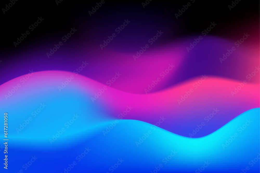 01 Gradient color Flow curve Background Blue Violet color Stock Vector | Adobe Stock