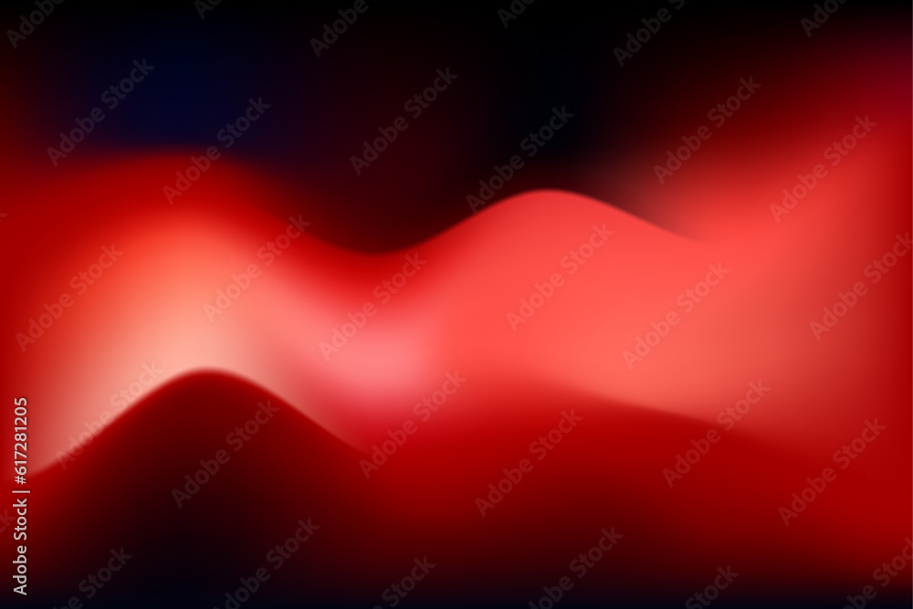 Gradient color Flow curve Background Soft Red color Stock Vector ...