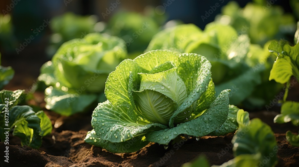 Fresh ground cabbage close-up, Organic cabbage from the farm, Head of ...